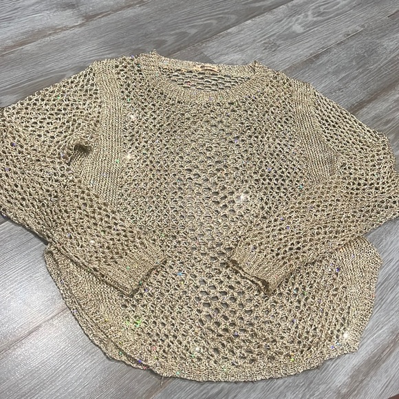 Missshop | Sweaters | Gold Sweater | Poshmark